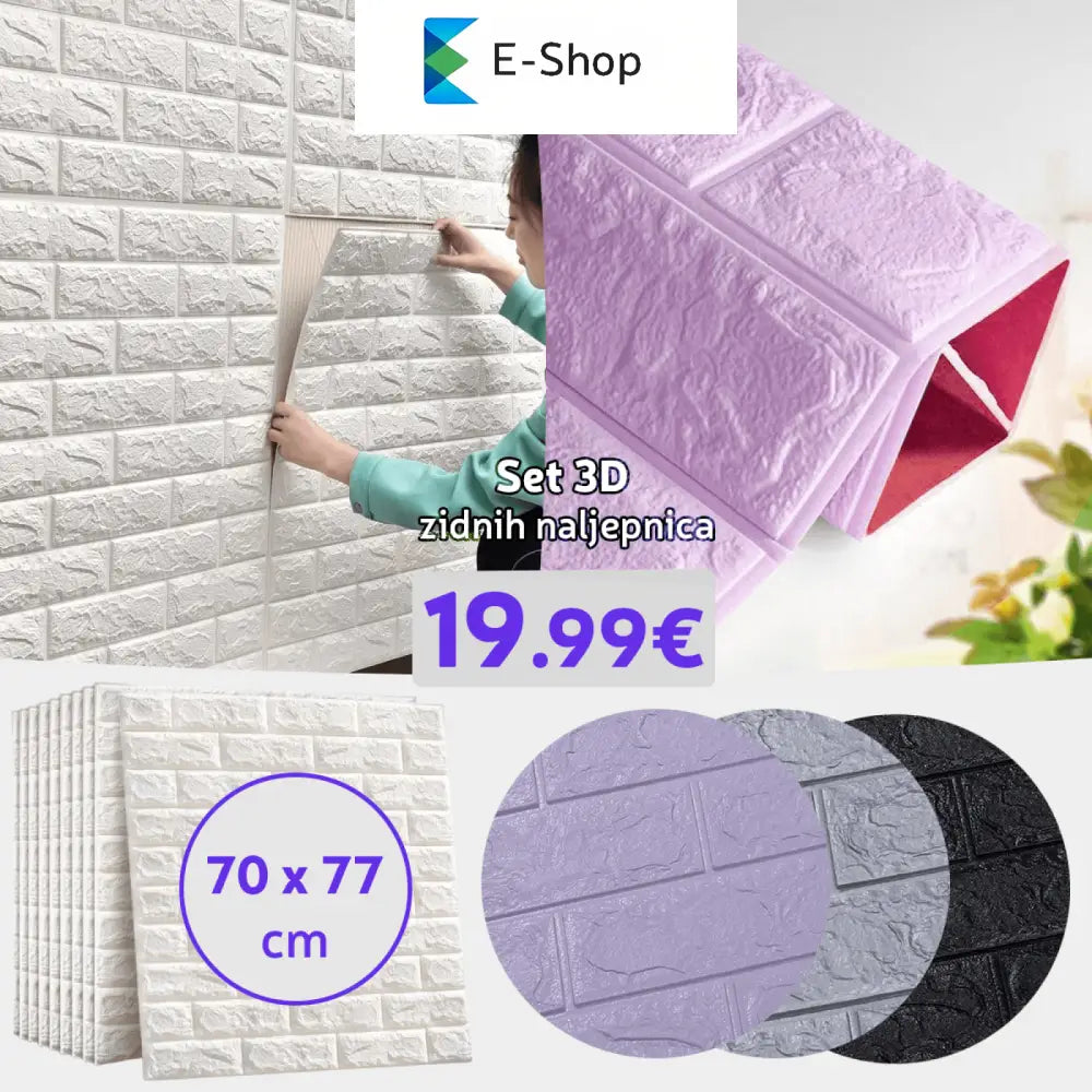 3D NÁLEPKY NA STENU – E-Shop Slovakia