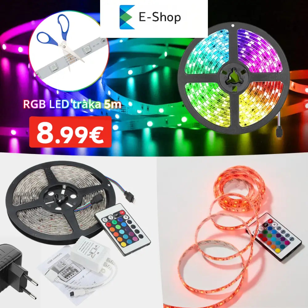 RGB LED PÁS - 5M – E-Shop Slovakia