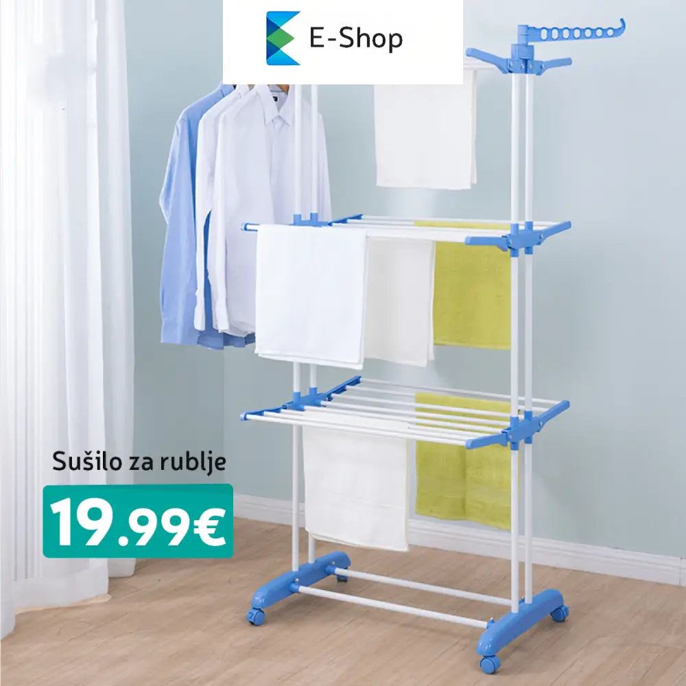 SUSIČKA NA ODEVY NA TRI POSCHODIA – E-Shop Slovakia